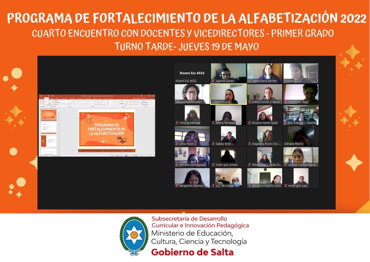 Se llevó a cabo el IV Encuentro del Programa de Fortalecimiento de la Alfabetización con ...