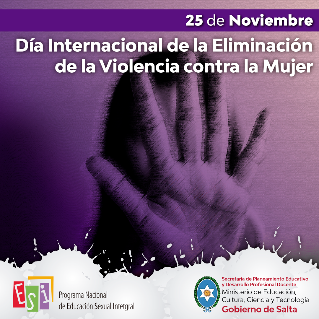 25 de Noviembre: Día Internacional de la Eliminación de la Violencia contra la Mujer