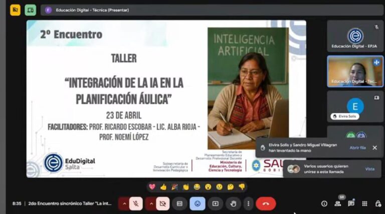Se realizó el taller: "Integración de la IA en la Planificación Áulica"